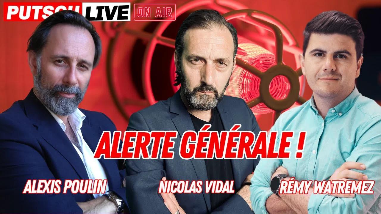 ALERTE GÉNÉRALE ! Avec Alexis Poulin, Rémy Watremez et Nicolas Vidal ALERTE GÉNÉRALE ! Avec Alexis Poulin, Rémy Watremez et Nicolas Vidal