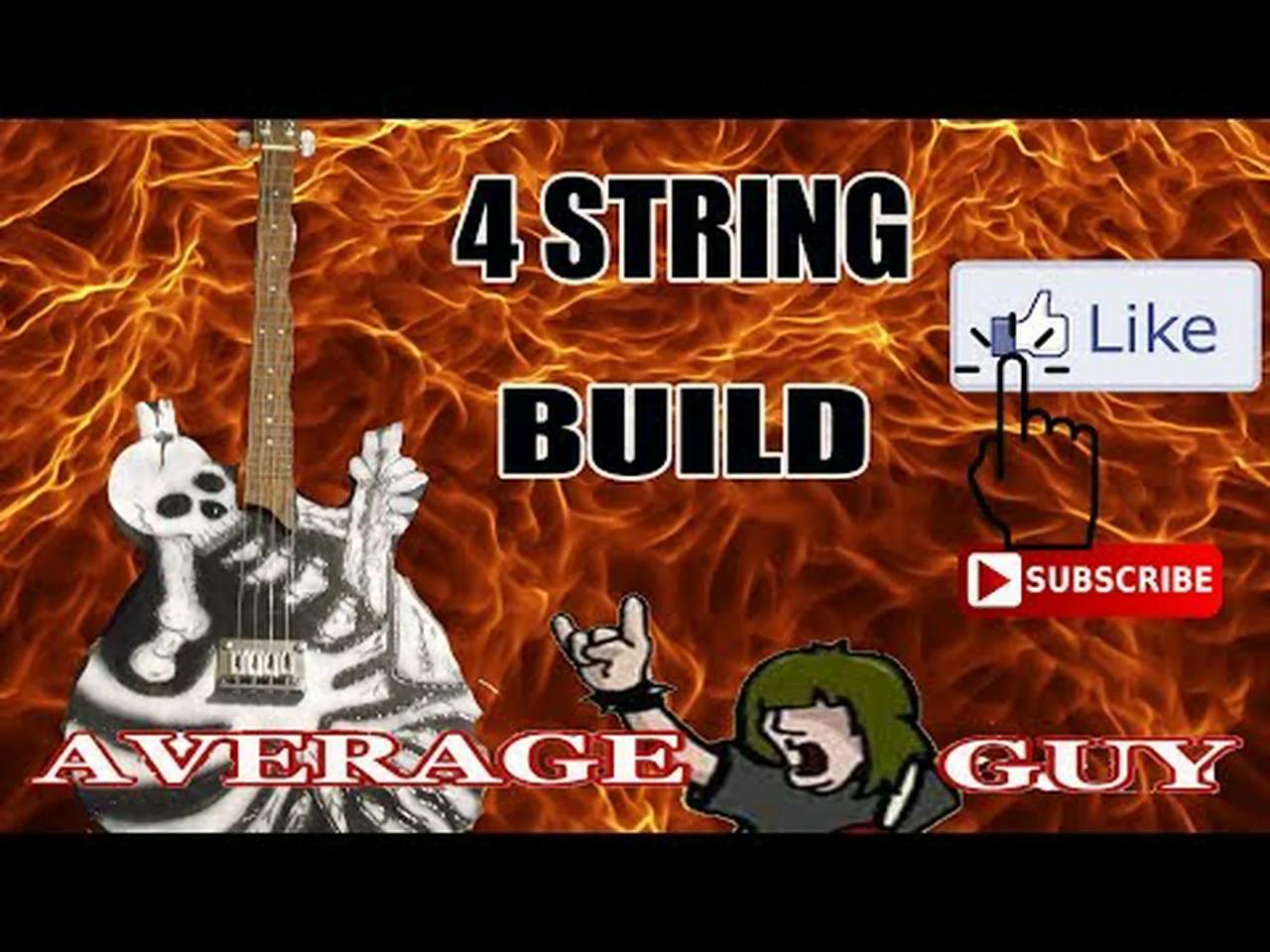 custom skull 4 string build