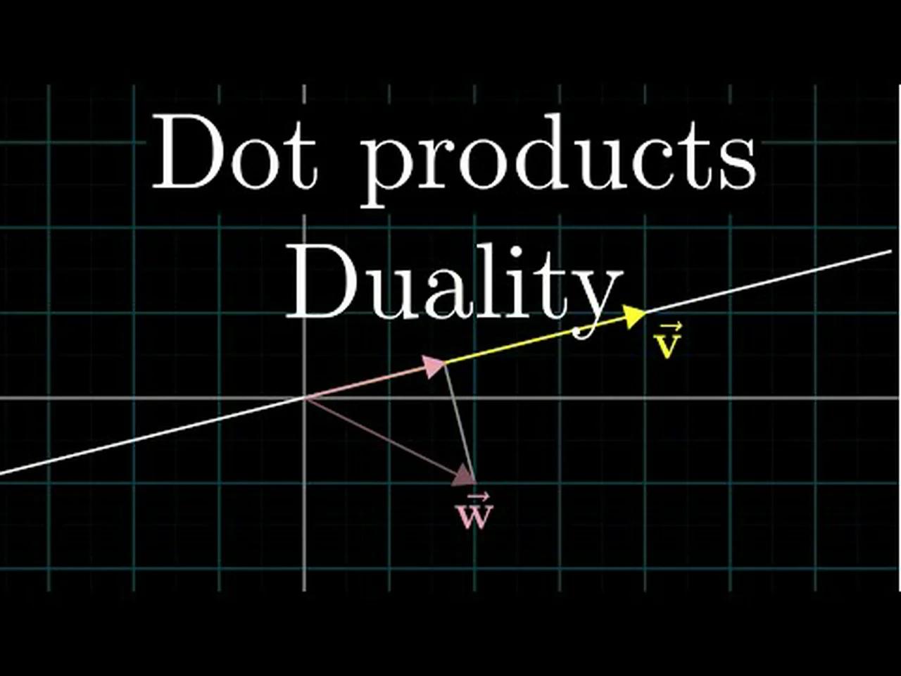 Dot products and duality | Essence of linear algebra, chapter 7