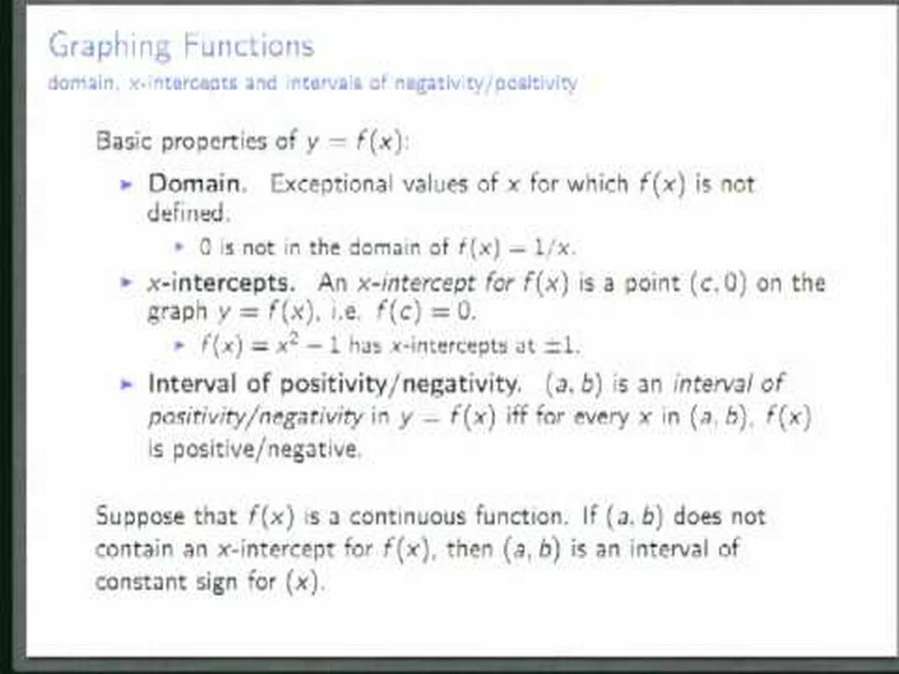 Mathematics 16A - Lecture 11