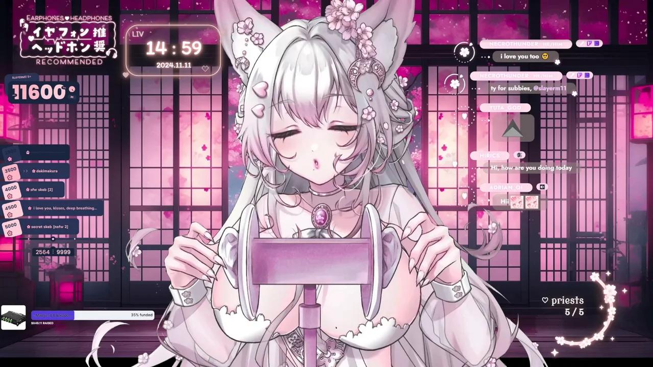 2024-11-11 mahina ASMR live Twitch VOD