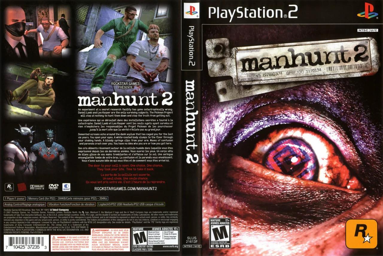 MANHUNT 2 COVER - CARATULA PLAYSTATION 2 PS2COVERS