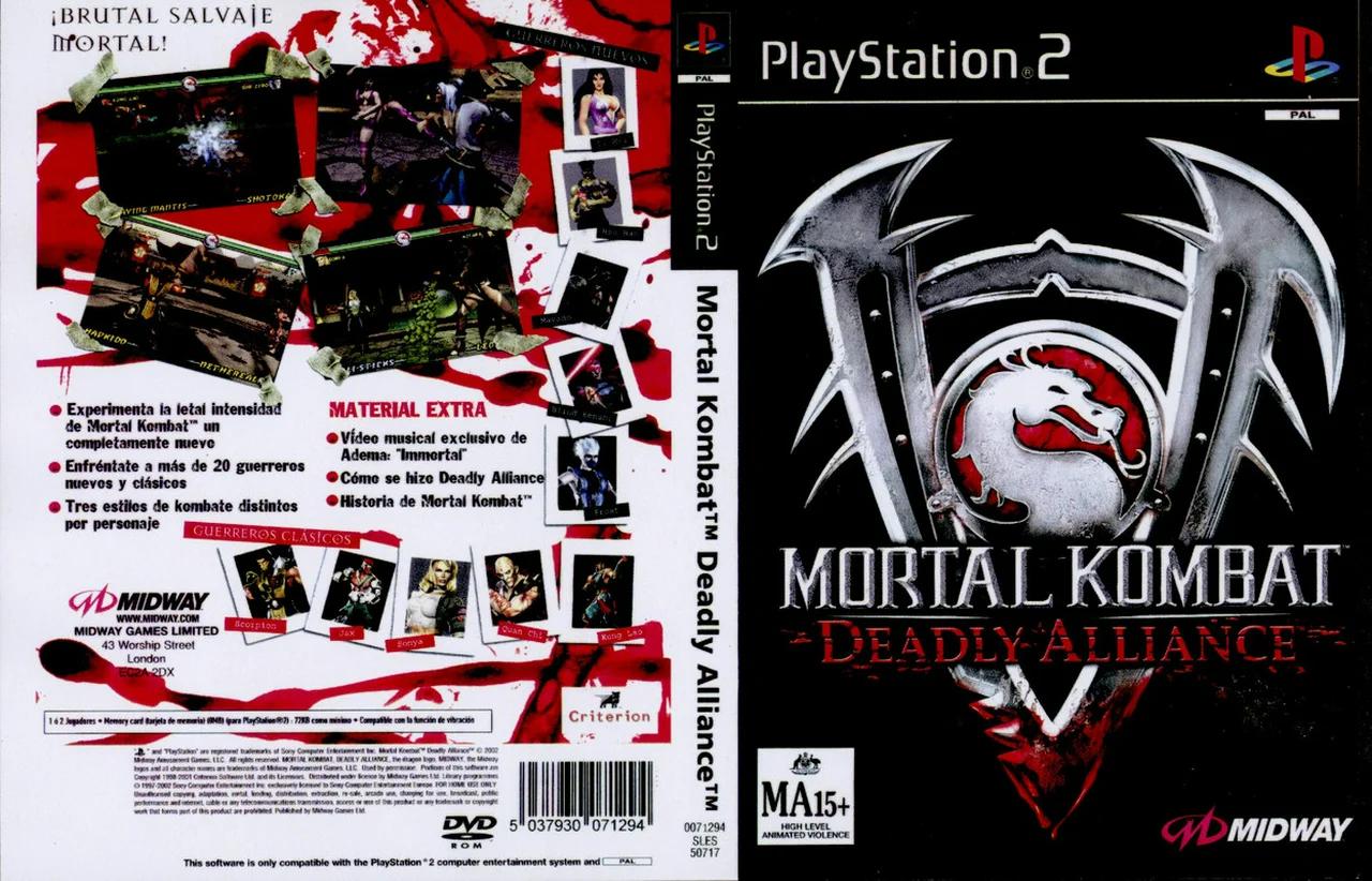 MORTAL KOMBAT DEADLY ALLIANCE COVER - CARATULA PLAYSTATION 2 PS2COVERS