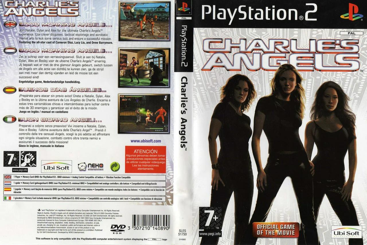 CHARLIES ANGELS COVER - CARATULA PLAYSTATION 2 PS2COVERS