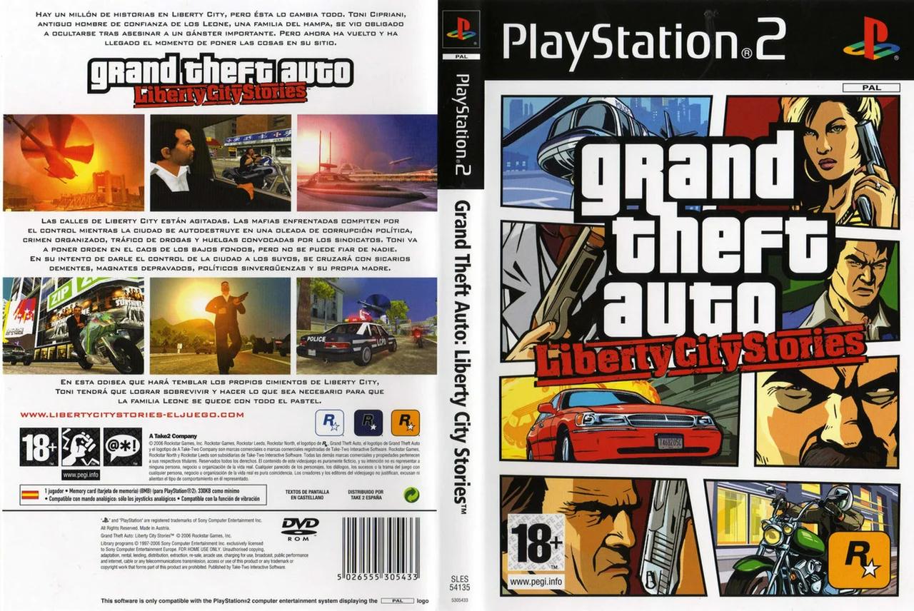 GRAND THEFT AUTO LIBERTY CITY STORIES COVER - CARATULA PLAYSTATION 2 ...