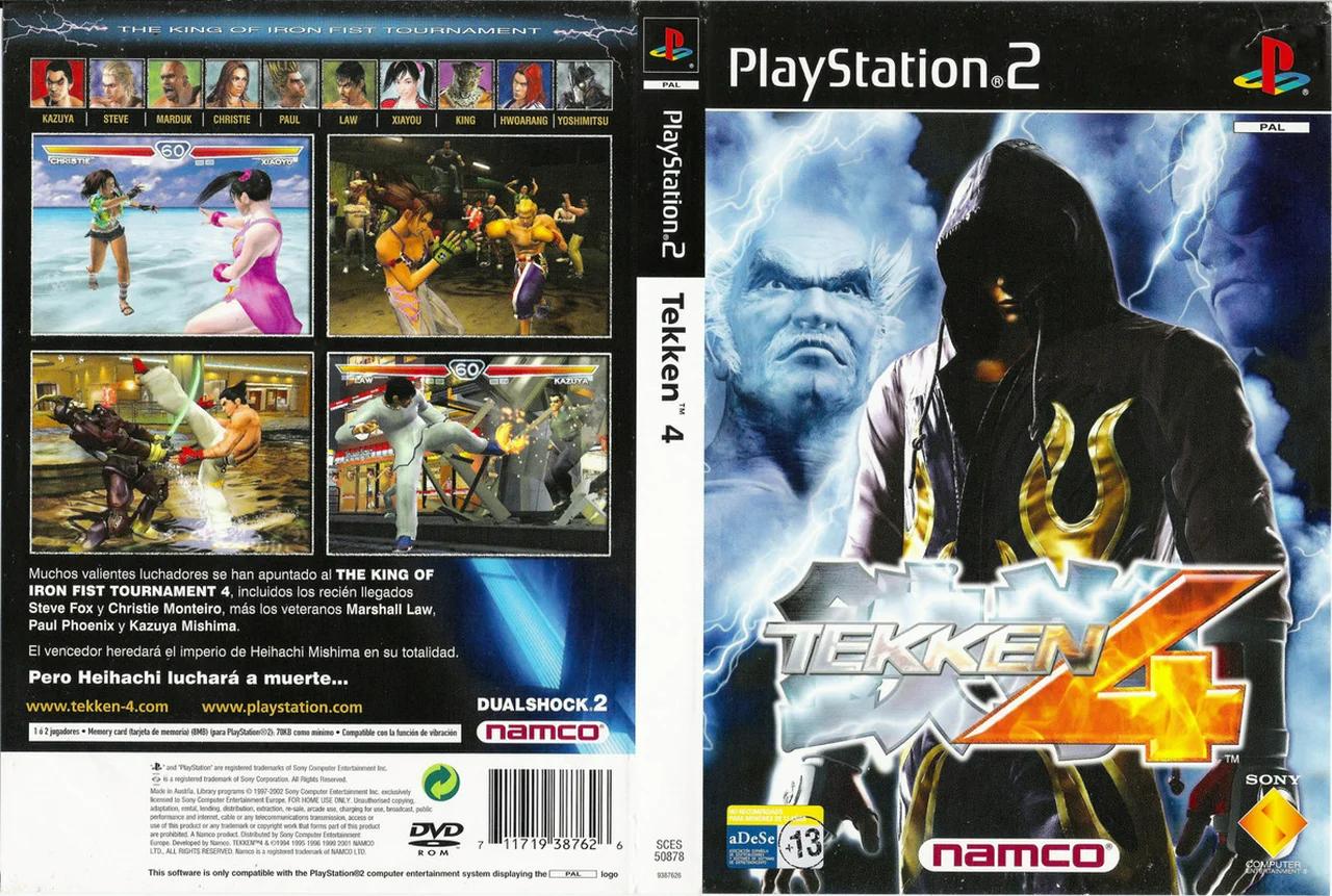 TEKKEN 4 COVER - CARATULA PLAYSTATION 2 PS2COVERS