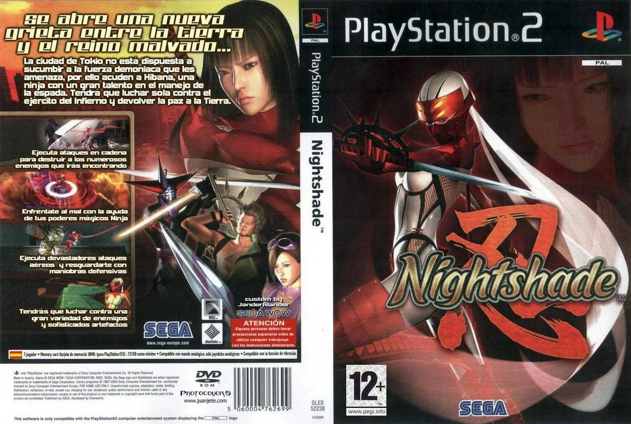 NIGHTSHADE COVER - CARATULA PLAYSTATION 2 PS2COVERS