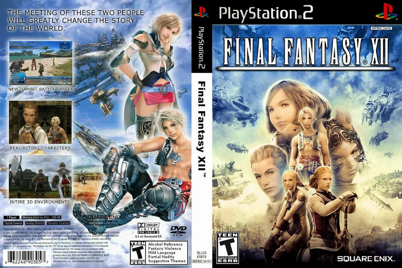 FINAL FANTASY XII COVER - CARATULA PLAYSTATION 2 PS2COVERS