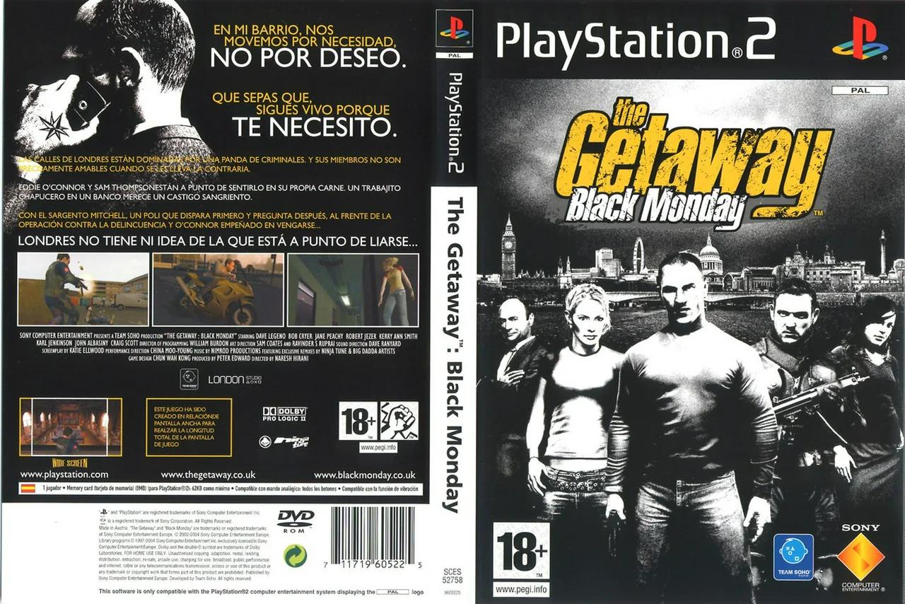 THE GETAWAY BLACK MONDAY COVER - CARATULA PLAYSTATION 2 PS2COVERS
