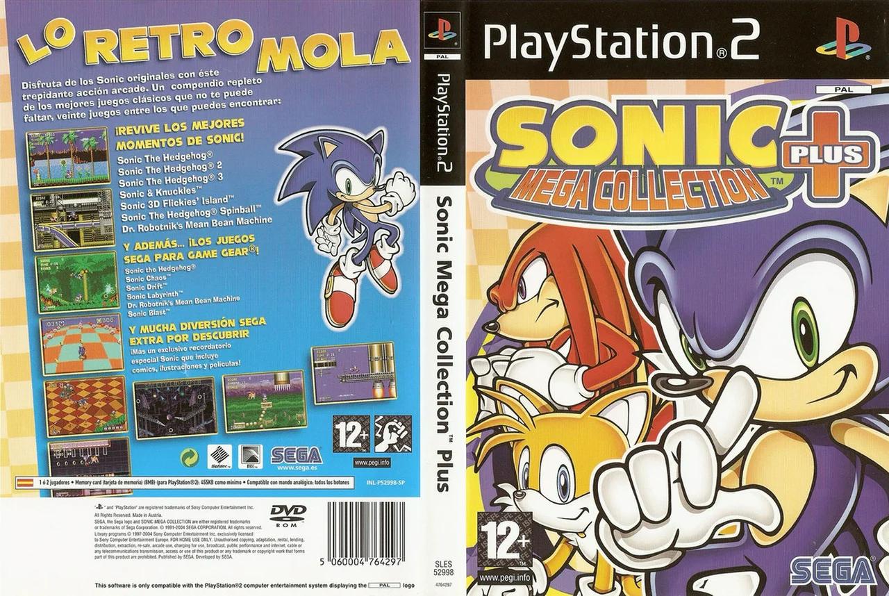 SONIC MEGA COLLECTION PLUS COVER - CARATULA PLAYSTATION 2 PS2COVERS
