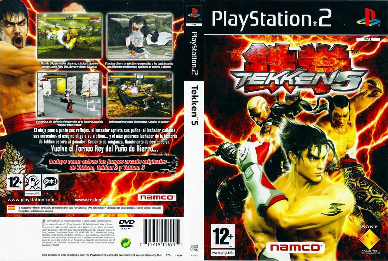 TEKKEN 5 COVER - CARATULA PLAYSTATION 2 PS2COVERS
