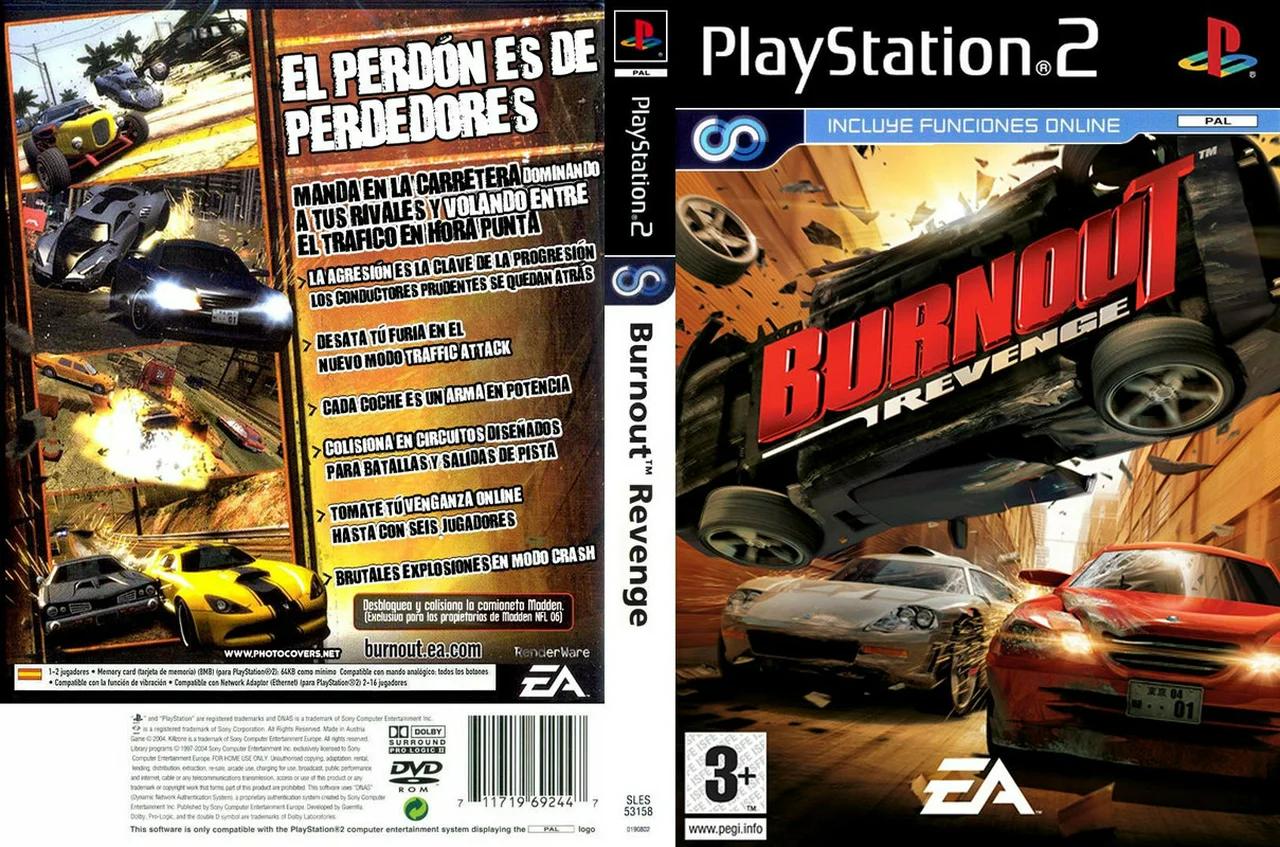 BURNOUT REVENGE COVER - CARATULA PLAYSTATION 2 PS2COVERS