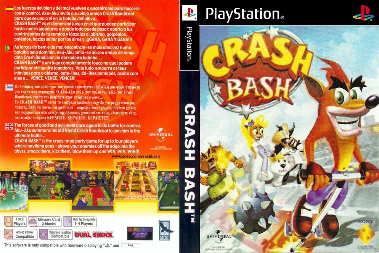 CRASH BASH COVER PS2 VERSION - CARATULA PLAYSTATION 2 PS2COVERS