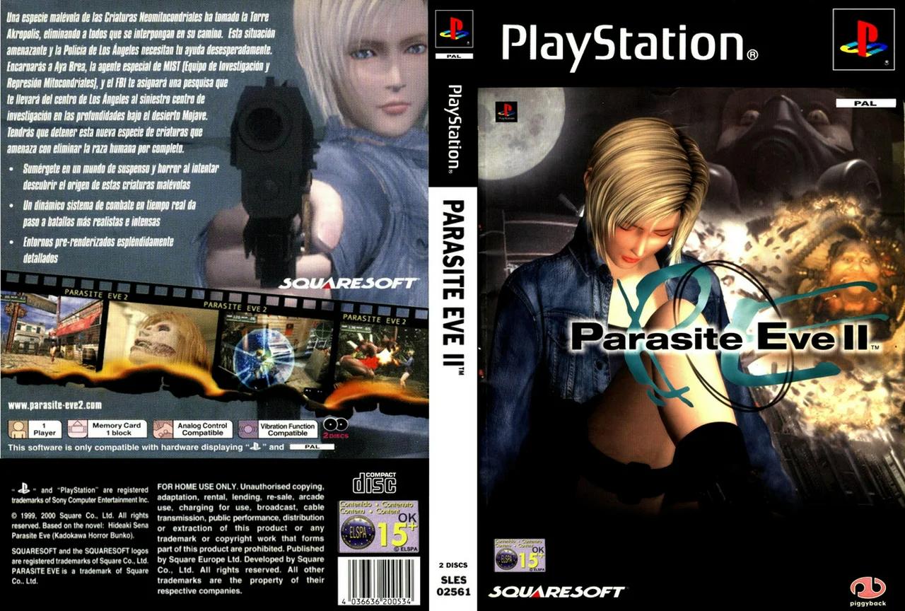 PARASITE EVE 2 COVER PS2 VERSION - CARATULA PLAYSTATION 2 PS2COVERS
