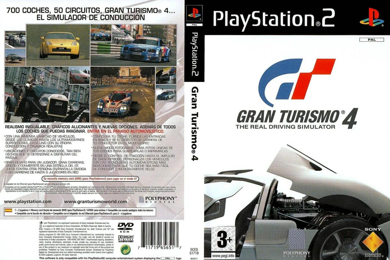 GRAN TURISMO 4 COVER - CARATULA PLAYSTATION 2 PS2COVERS
