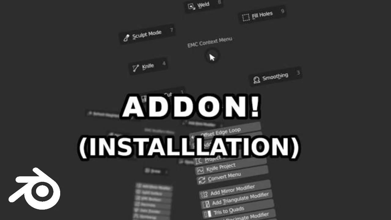 EMC Tools Installation Tutorial (Maya Pie Menus for Blender Addon)