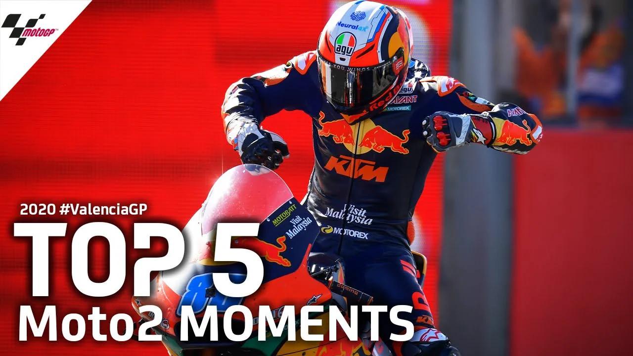 Top 5 Moto2 Moments | 2020 #ValenciaGP