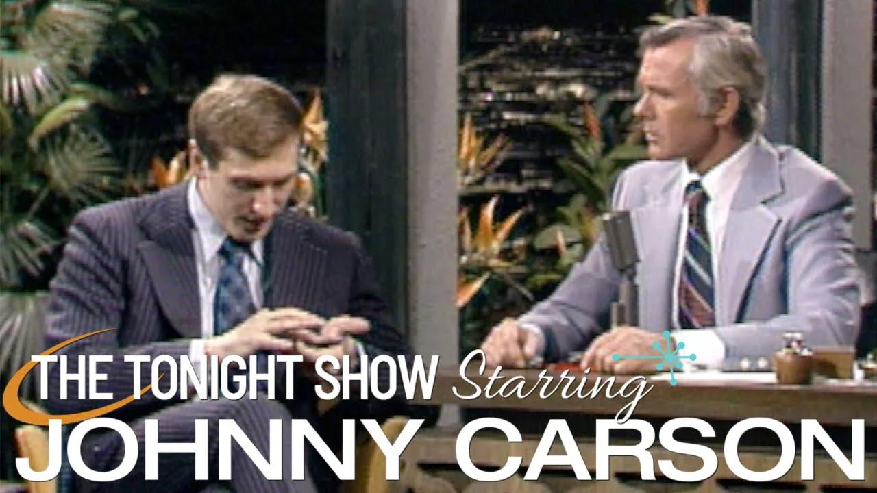 Bobby Fischer solves a 15 puzzle in 17 seconds on Carson Tonight Show ...