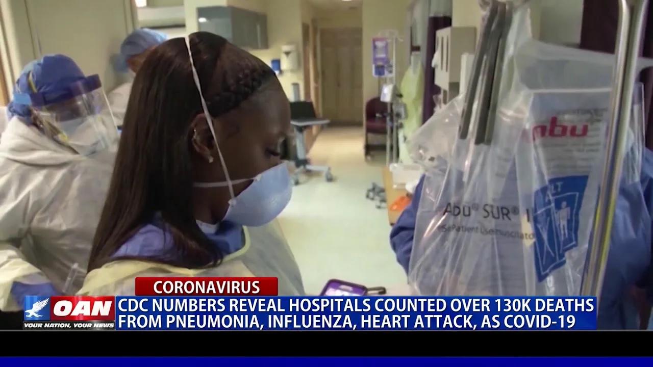 V.O. CDC NUMBERS REVEAL HOSPITALS COUNTED OVER 130K DEATHS FROM ...