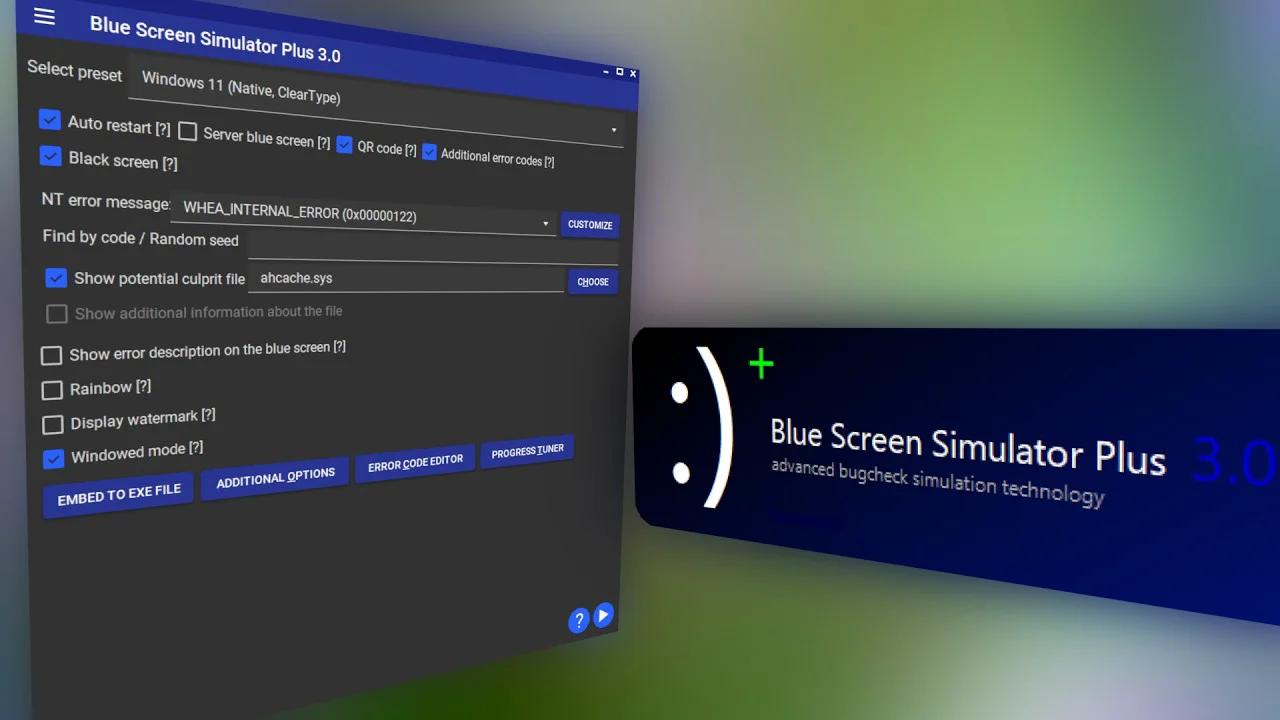 Blue Screen Simulator Plus 3.0 Update