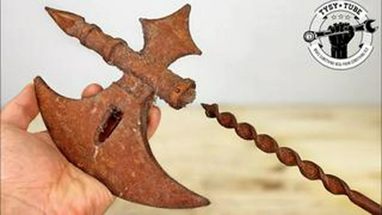 Halberd AXE Restoration - With Epoxy Handle