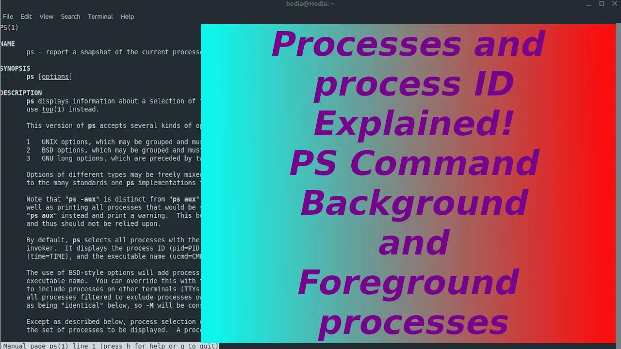 Linux/Unix: (ps) Process Command Explained