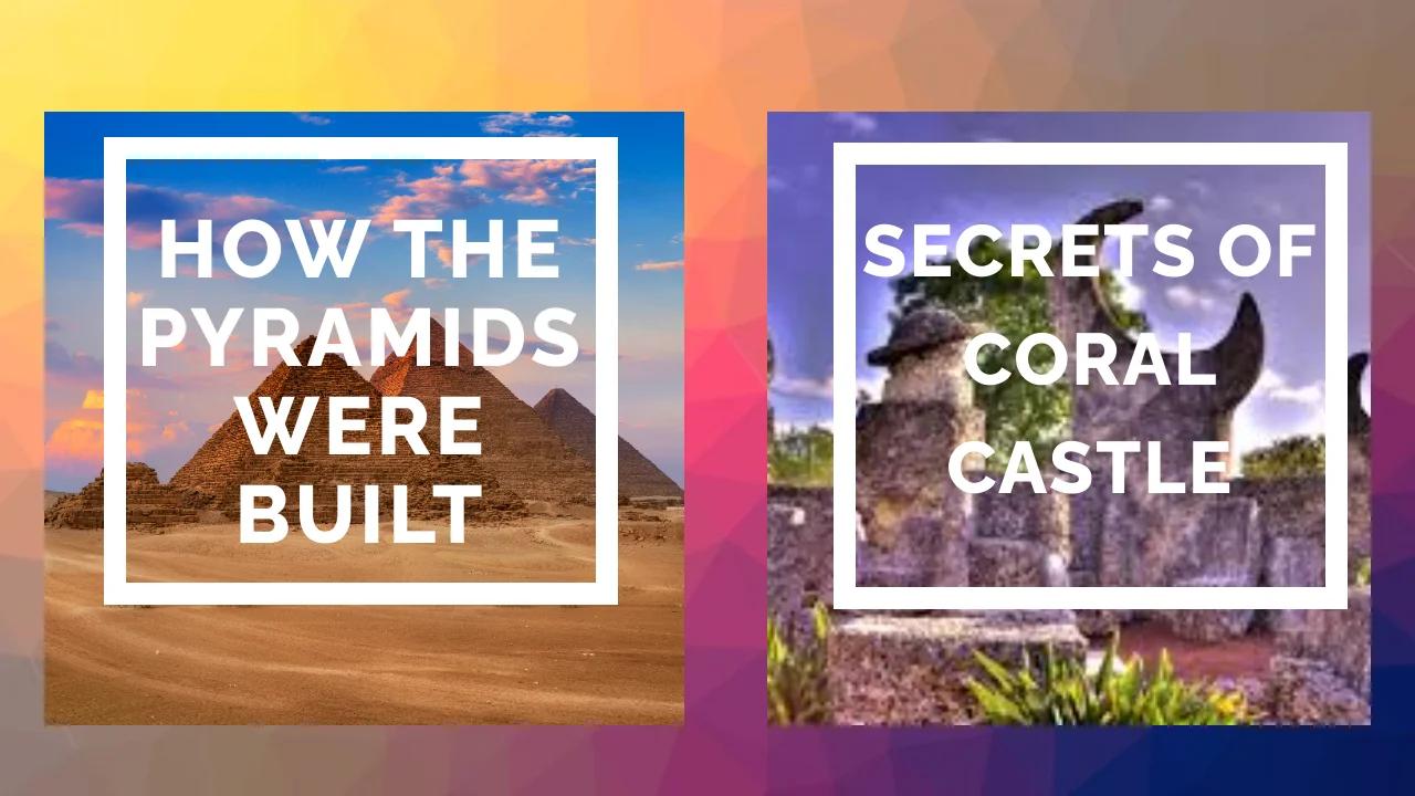 How the Pyramids were built & How Coral Castle was built - ChaMoney Live