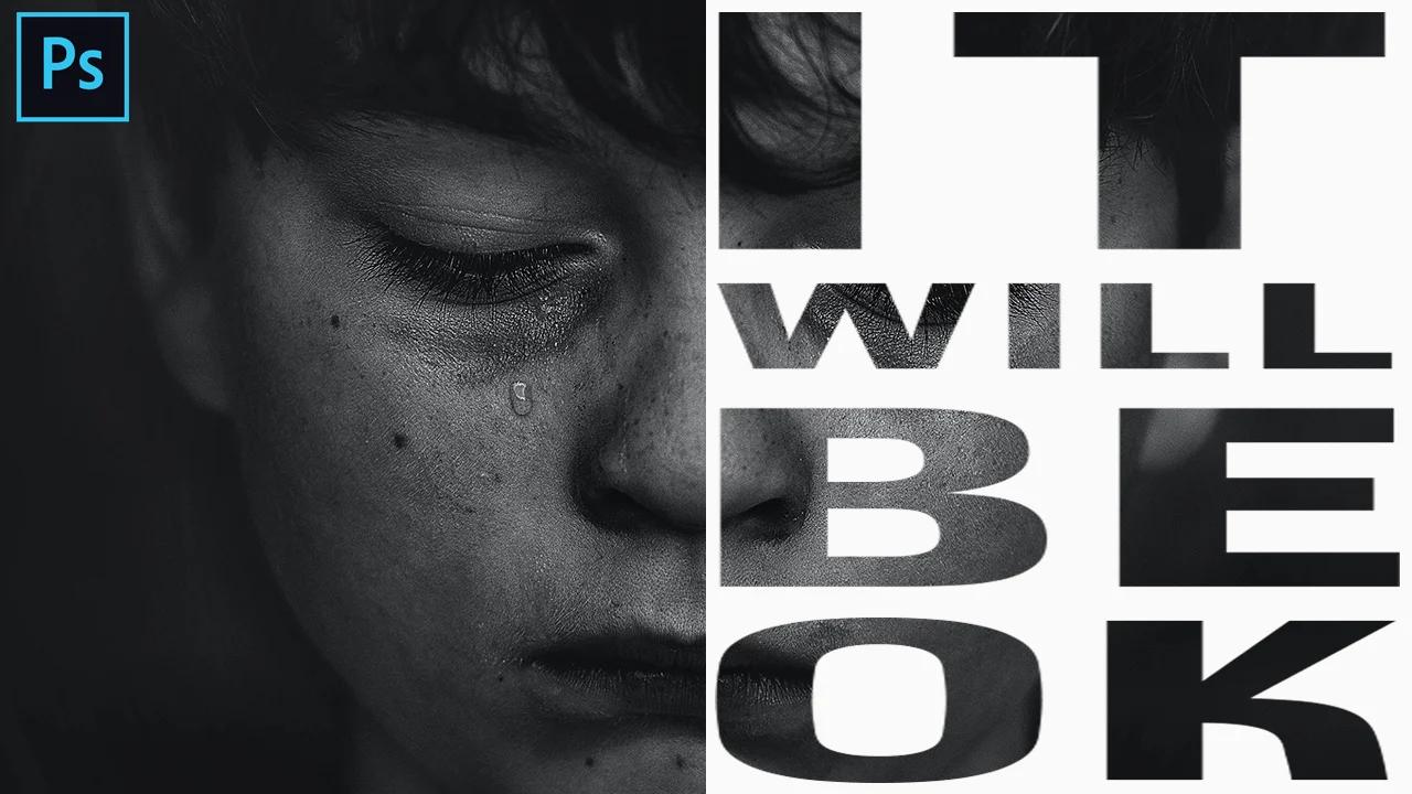 How to create a text masking effect in Adobe Photoshop