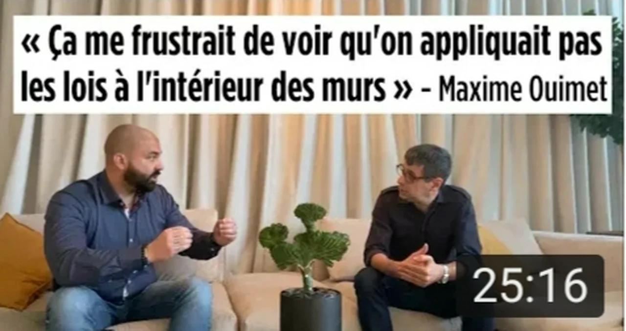 Entrevue avec le policier démissionnaire Maxime Ouimet