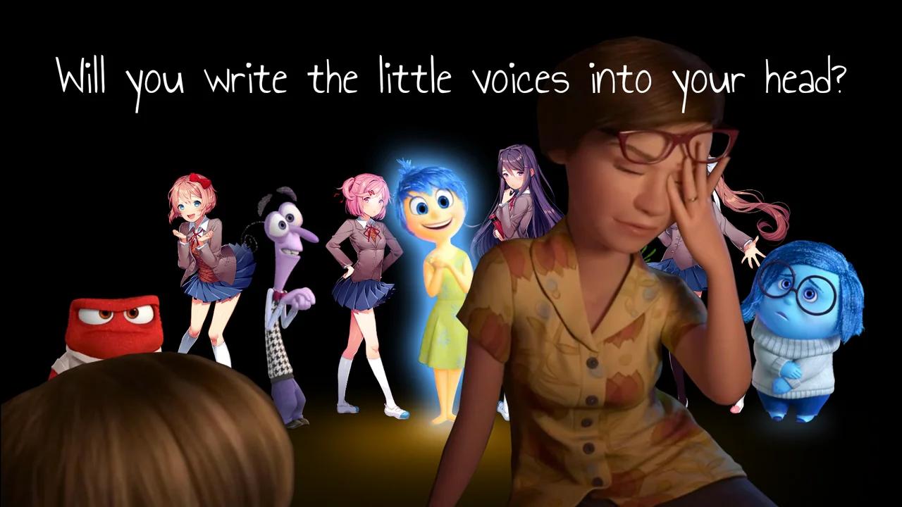 Riley is informed about the CTE Inside Out / DDLC Parodies Discord
