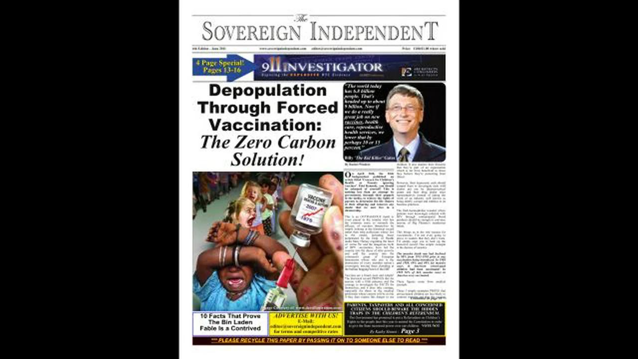 The Sovereign Independent (Issue 4, June 2011) - Depopulation Through ...