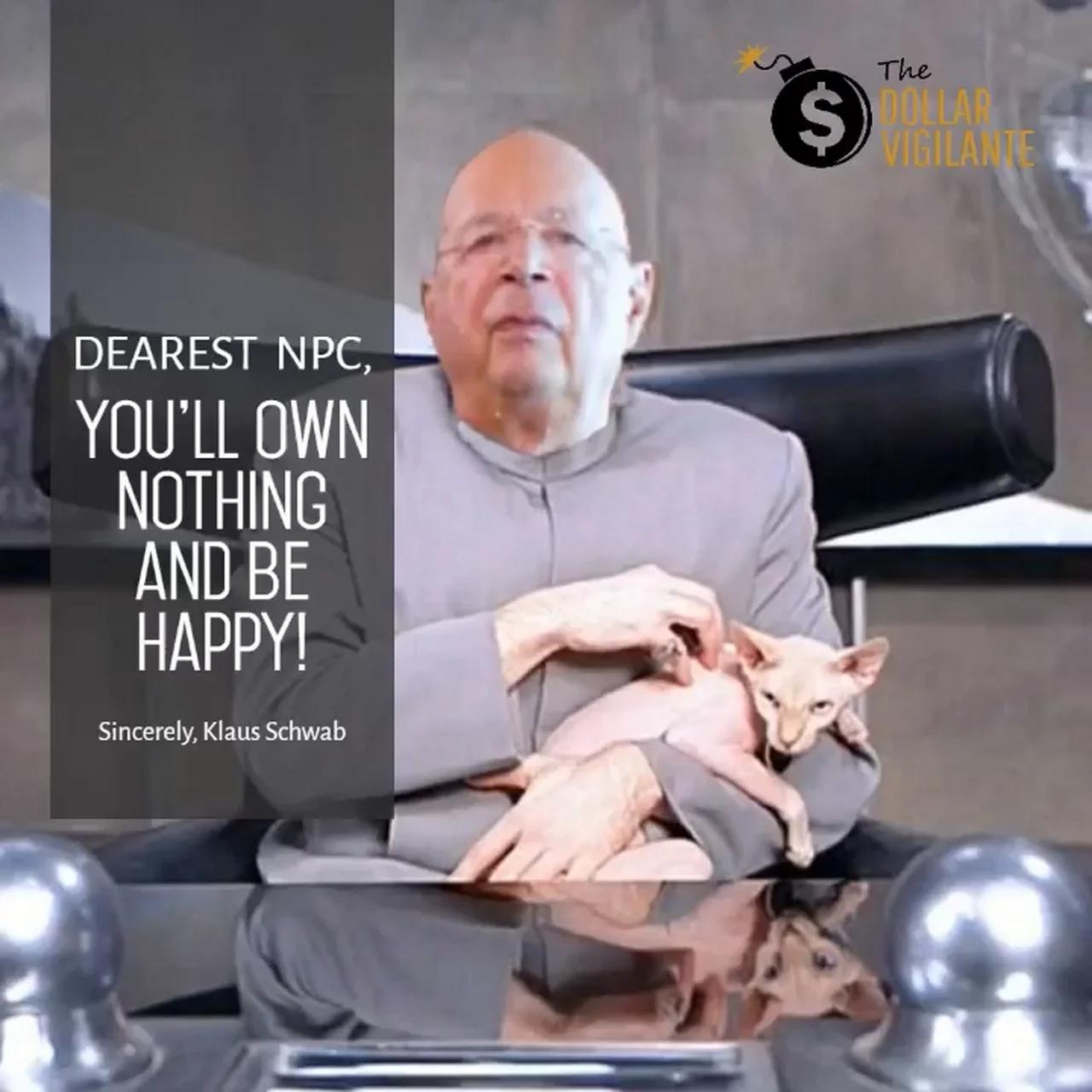 "You’ll Own Nothing and Be Happy." - Klaus Schwab