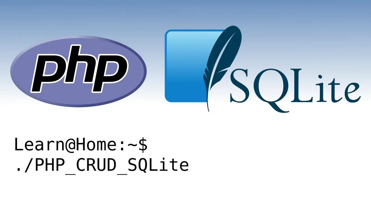 PHP CRUD using SQLite and PDO PHP CRUD using SQLite and PDO