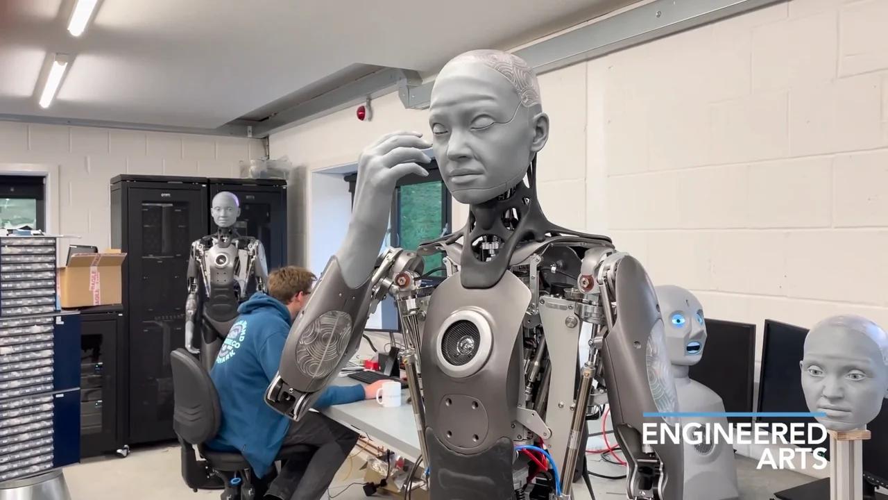 Humanoid Robot with Realistic Facial Expressions