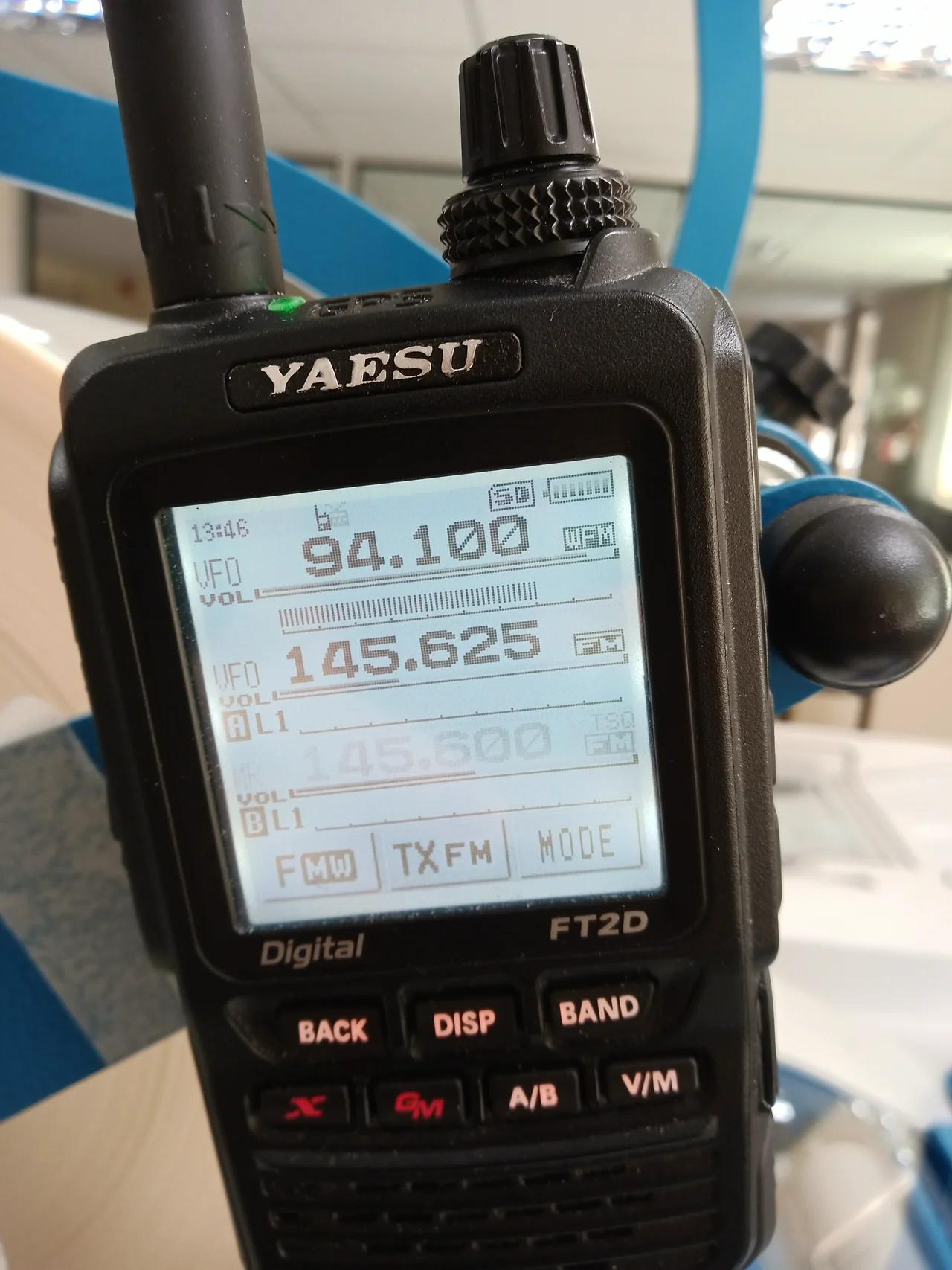 Yaesu FT2D triband receive!