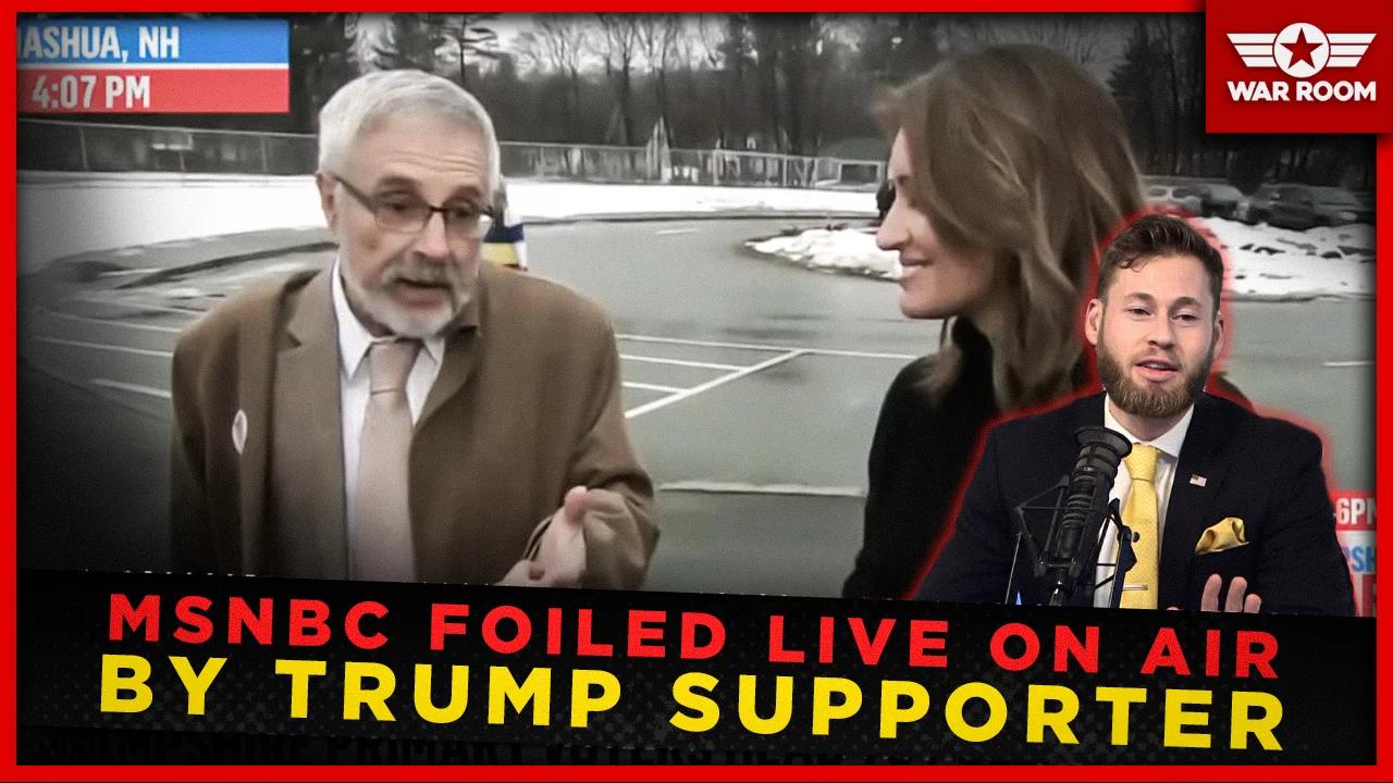 MSNBC Foiled Live On Air By Trump Supporter