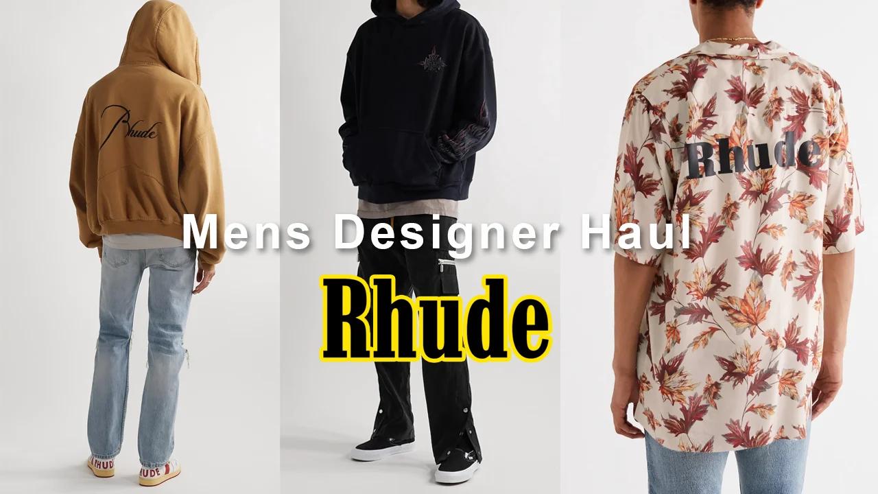 Men's Designer haul lookbook| RHUDE try on haul| Streetwear Haul| Men's ...
