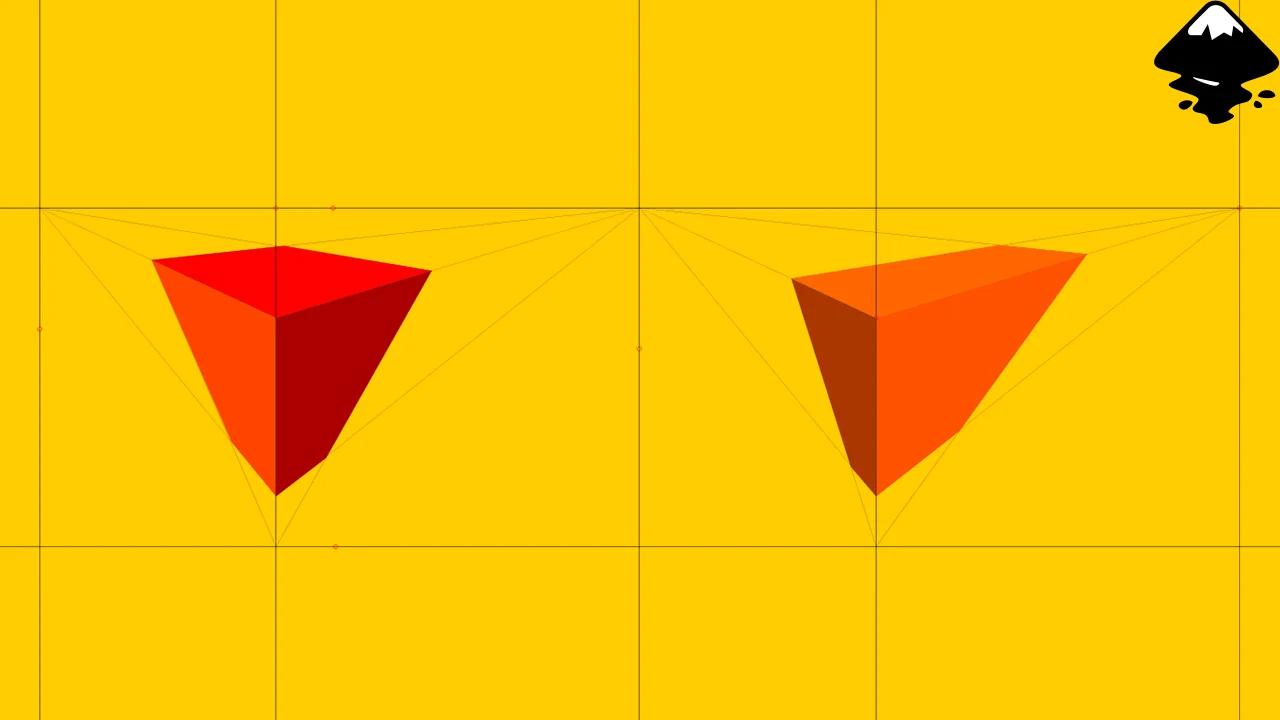 How to create drawings in 3-Point-Perspective in Inkscape