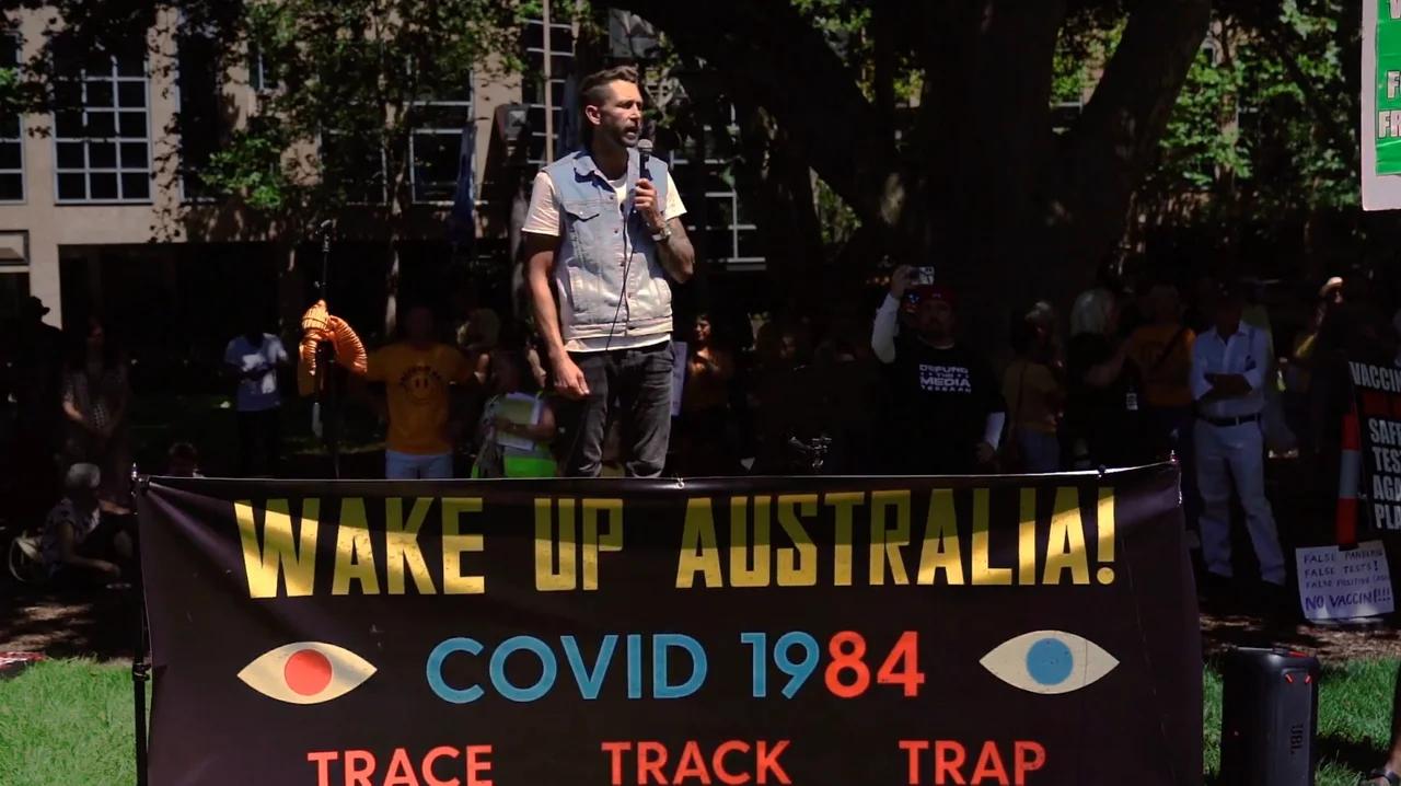 Neil Pascoe aka Nate Max - Freedom Day Protest Australia 2020