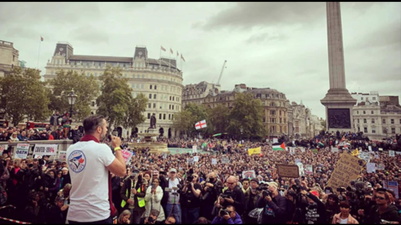 Gareth Icke's Speech At Save Our Rights Protest - London, UK