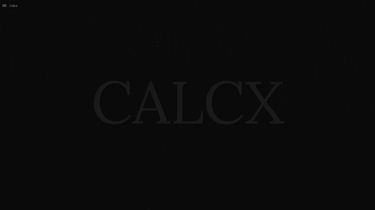 💻 CALCX - Présentation du calculateur