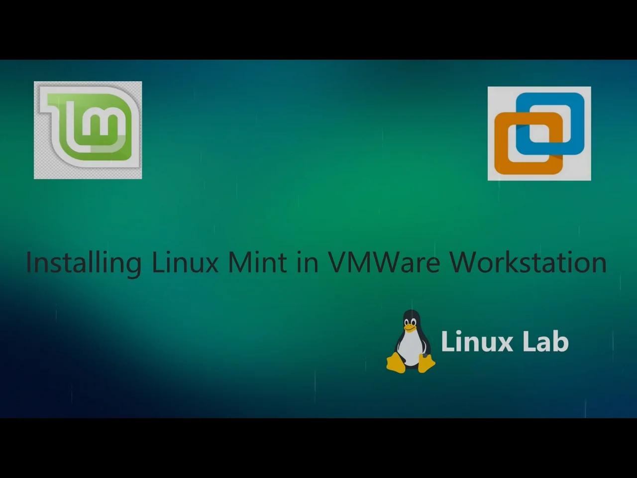 Installing Linux Mint in VMWare Workstation
