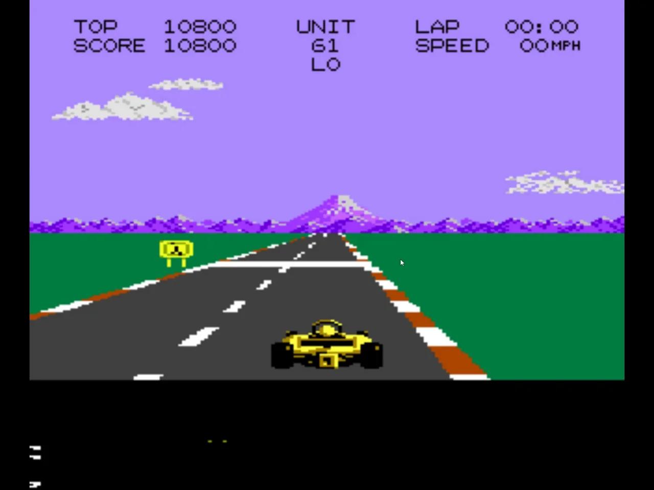 Pole Position 2 on the Atari 7800