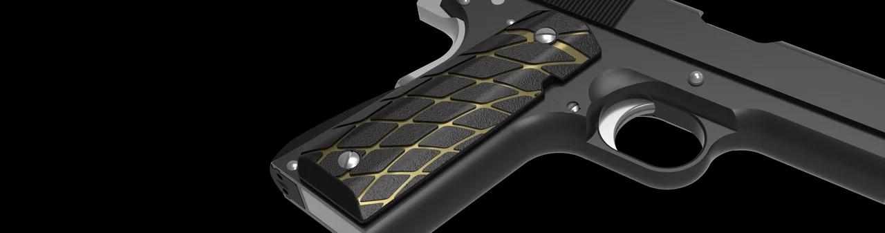 Neo Warped Perspective 1911 Grip Panels