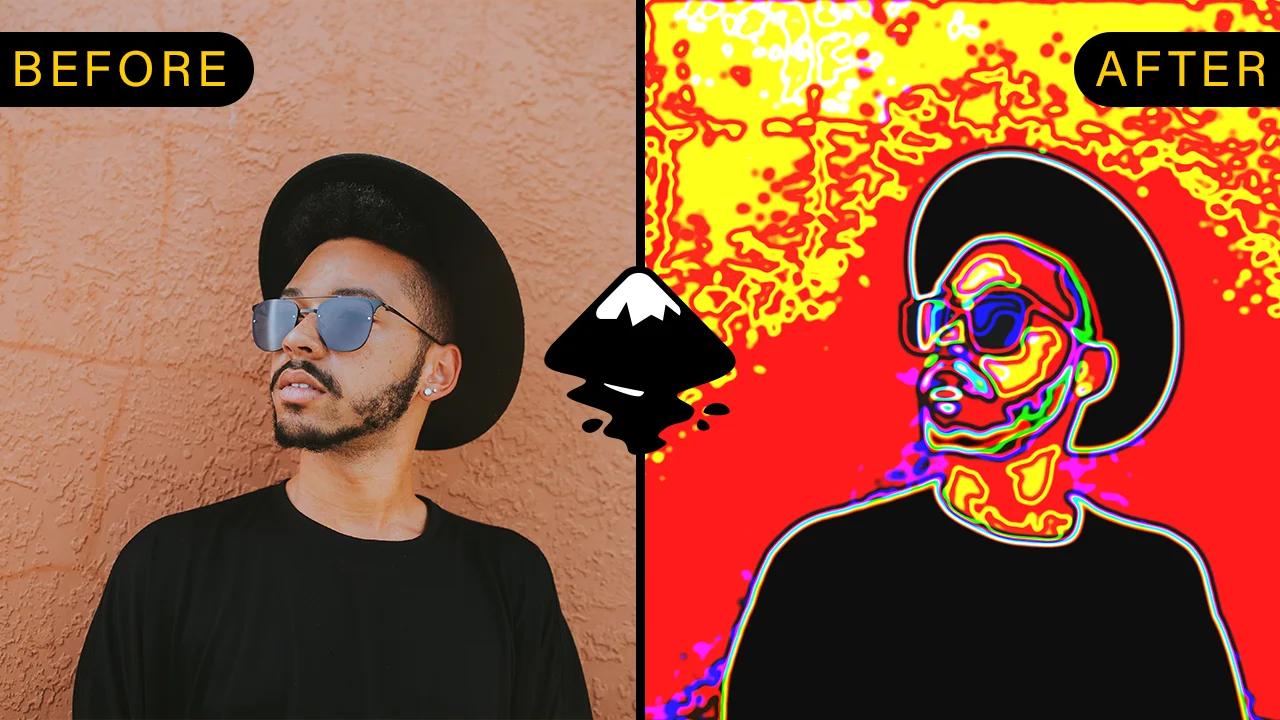 Create a Neon Drawing Effect in Inkscape