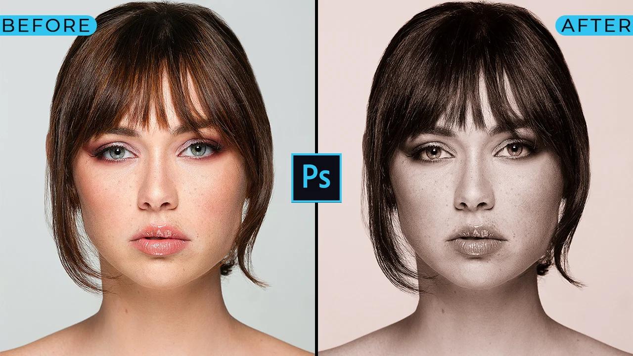 How to create a monochrome effect in Photoshop