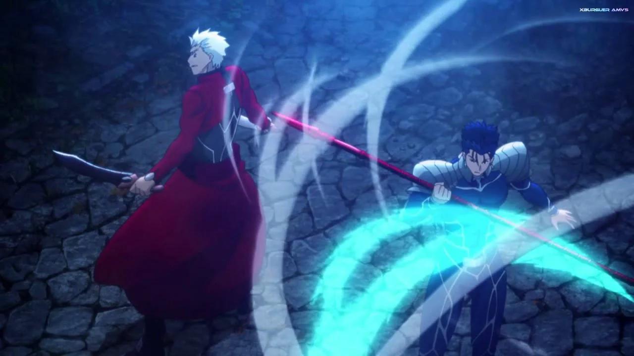 Archer vs Lancer - Fate stay night Unlimited Blade Works