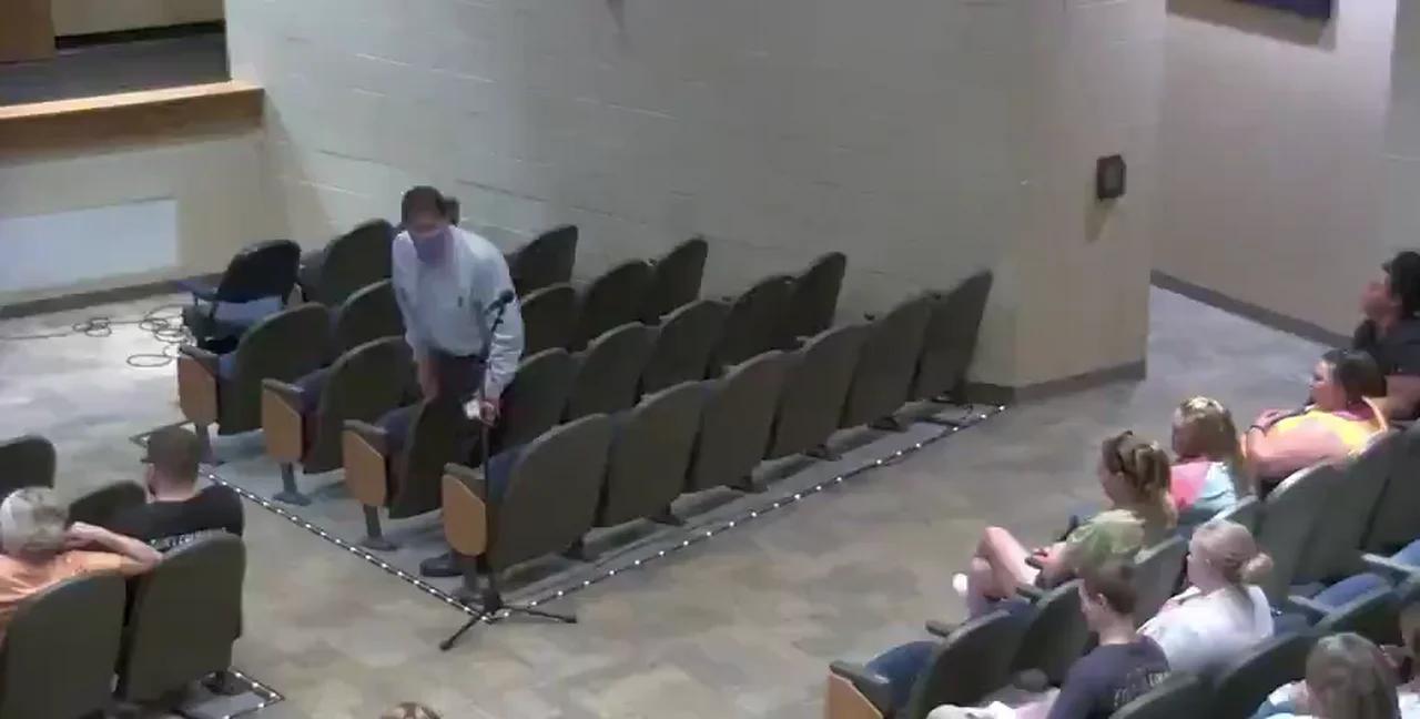 Dr. Sean Brooks speaking at SW Ohio school board meeting againts covid ...