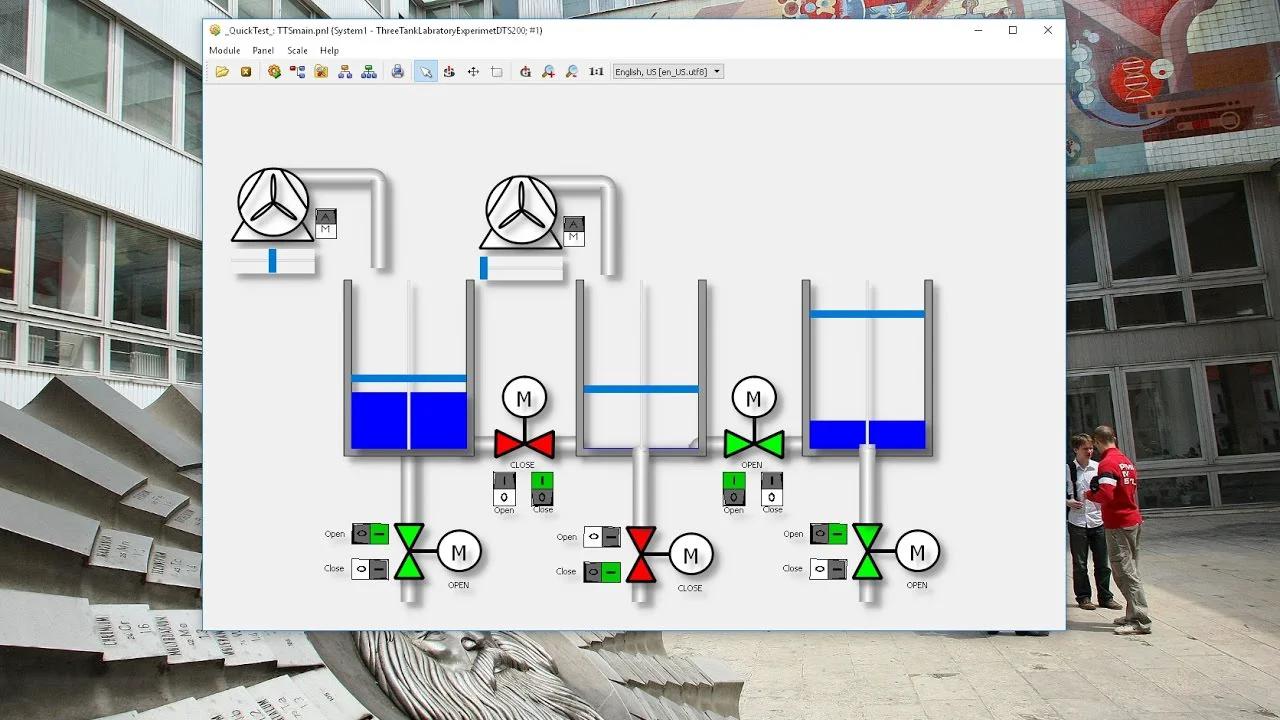 WinCC-oa System of three liquid tanks - Part 3