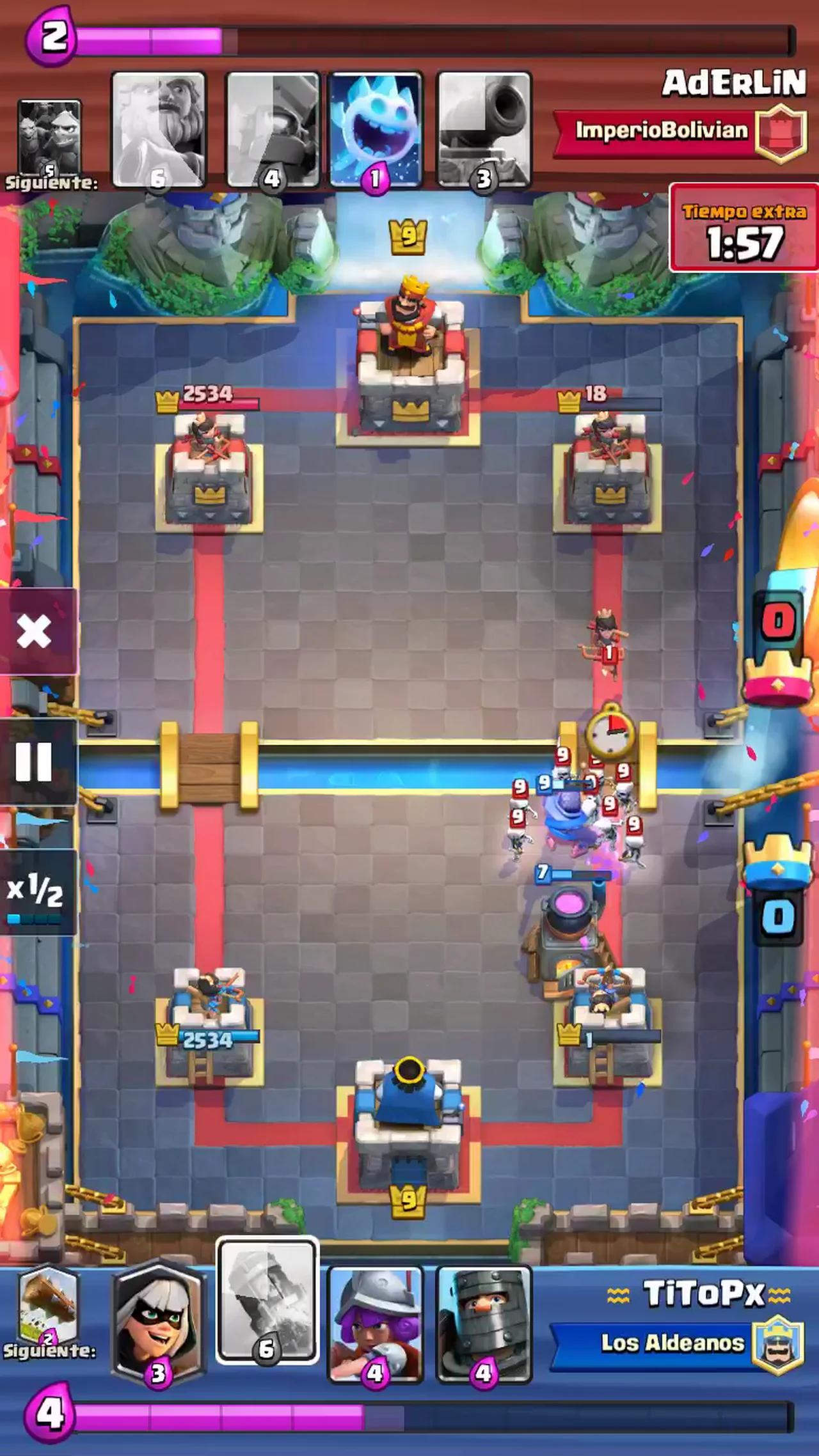 Clash Royale Old School - When you get scared by a princess on the bridge